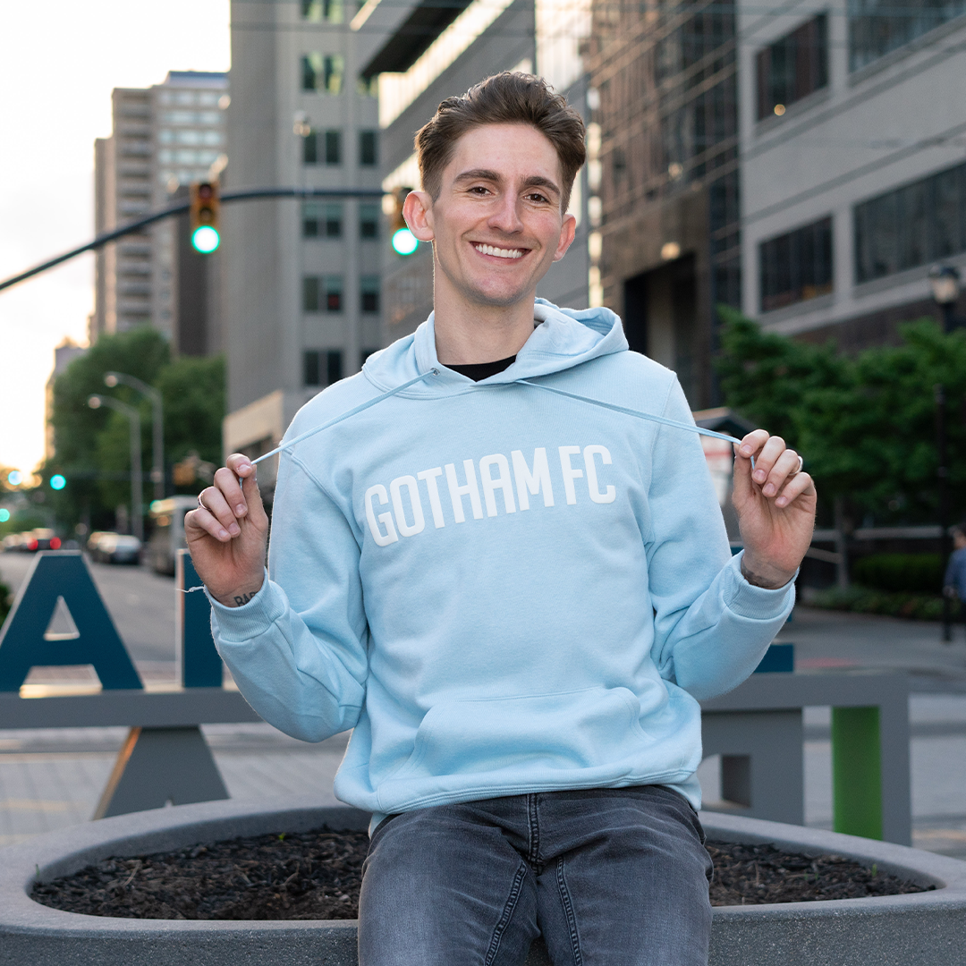 2024 Gotham FC Beach Wash Sky Hoodie – Gotham FC Shop